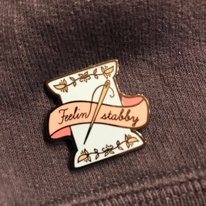 Hard Enamel feelin Stabby Exclusive Magnetic Needle Minder Spool of ...