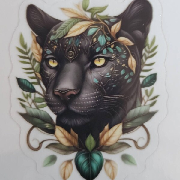 Black Panther Sticker, Sticker for Water Bottle, Laptop Sticker, Laptop ...