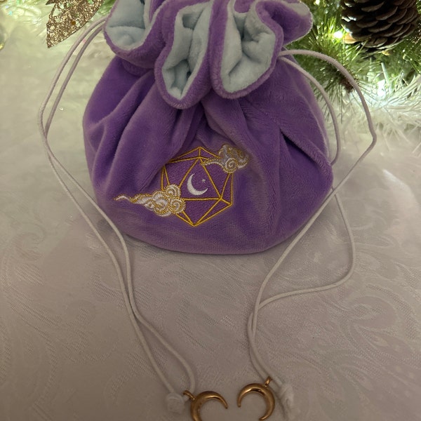 Dreamy Multi Pocket Dice Bag. Transportable Dice Storage for TTRPG Dice ...