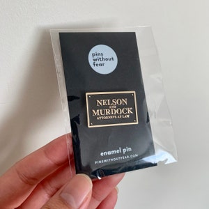 Nelson and Murdock Pin 1.25 Soft Enamel Daredevil Pin - Etsy