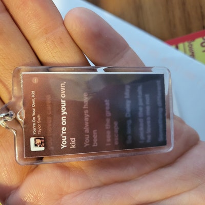 Custom Apple Music Lyrics Keychain Your Song, Your Lyrics, Uniquely ...