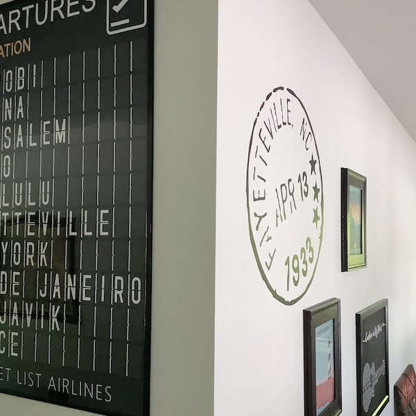 Personalised Custom Travel Poster, Departure Board, Airport Travel ...