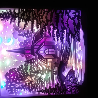 Butterfly Shadow Box 3D Cut Paper Light Box - Etsy