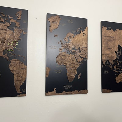 US Wood Map of United States Wooden USA Map - Etsy