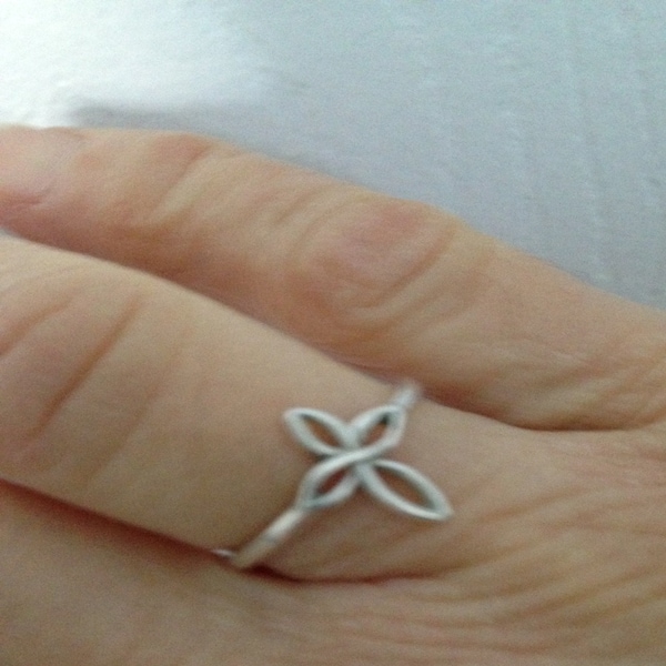 Silver Infinity Cross Ring Infinity Celtic Cross Ring Celtic Ring Cross ...