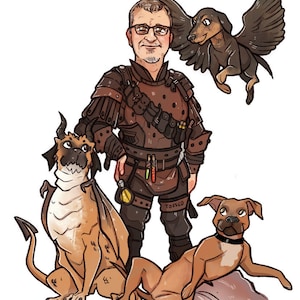 Chibi Cute Dnd Cartoon Custom Character Digital File Dnd | Etsy