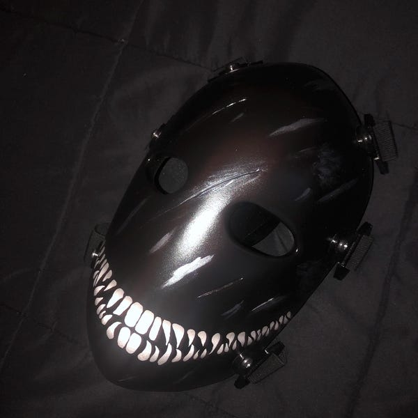 Hunter Mask – Black Scary Mask – Teeth Face Mask – Halloween Cosplay ...