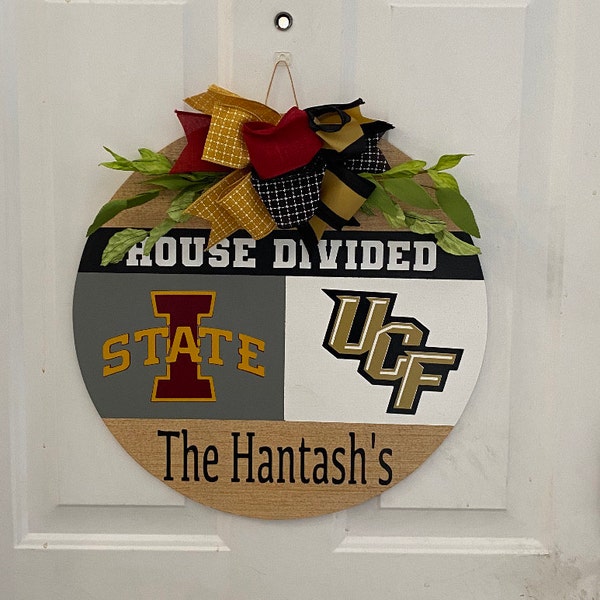 House Divided Door Sign House Divided Sign House Divided Wreath ...