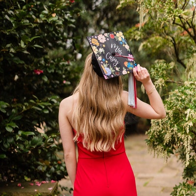 Reading Book Literature English Education Printed Graduation Cap Topper ...