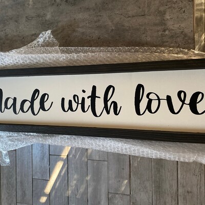 Made With Love Sign - Etsy
