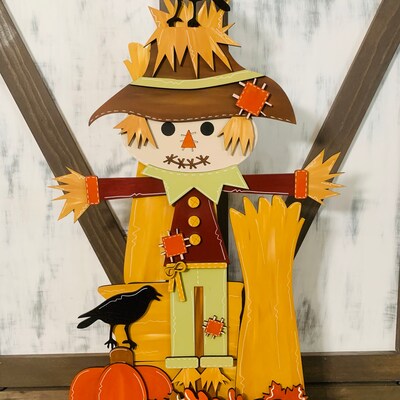 Scarecrow Porch Sign SVG File Halloween Sign Fall Porch Sign SVG ...