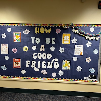 Friendship Bulletin Board Counseling Office Decorations Social Skills ...