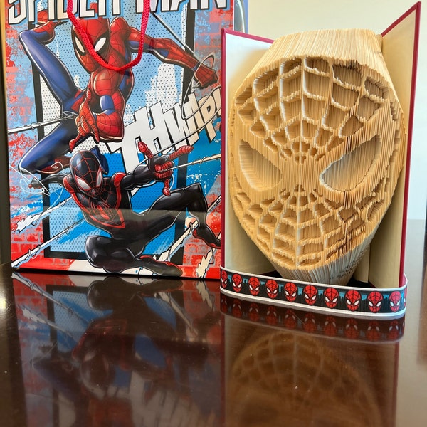 Spiderman Book Fold Pattern, Superhero, Mask, - Etsy