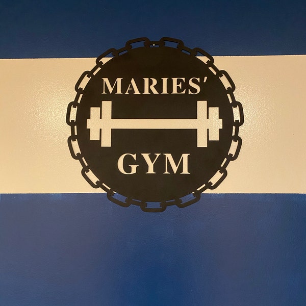 Personalized Gym Sign, Crossfit Gift, Workout Gift, Gym Decor, Home ...