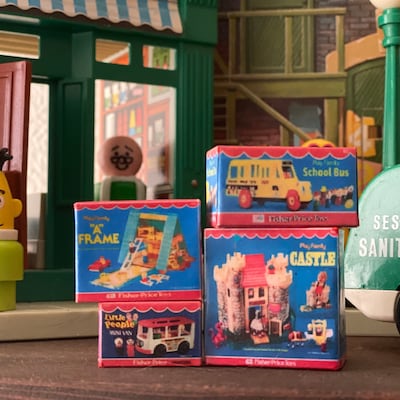 Dollhouse Miniatures Doll's Toy Box, CHOOSE From 11 Doll's Toys BOXES ...