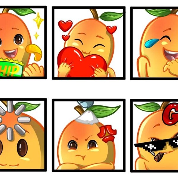 Custom Twitch Emotes or Kick Emote and Animated Emotes, Vtuber Cute ...