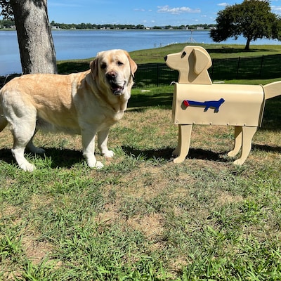 Labrador Retriever Mailbox Lab Unique Dog Mailbox Pp003 - Etsy