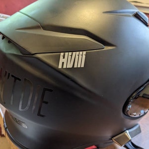 Motorcycle Helmet Decals Retro Font Stripes Dirt Bike Motocross Custom ...