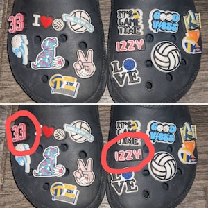 Custom Clog Charm, Name Charm, Clog Name Charm, Shoe Charms - Etsy