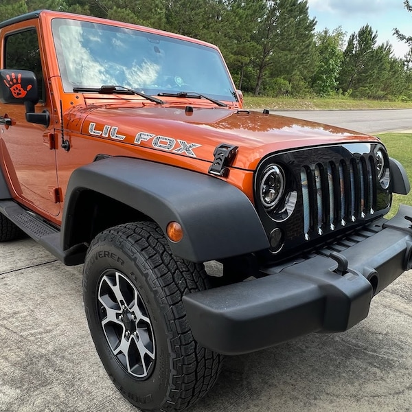 Custom Topographical Map Lettering Sticker Decal for Hood With an ...