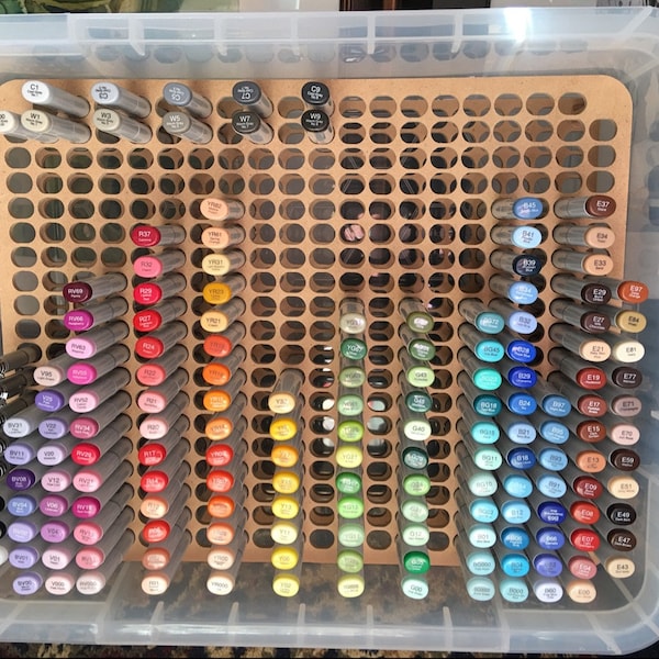 Copic Marker Holder - Insert Only (no Bin) - Holds 380 Sketch/ciao ...