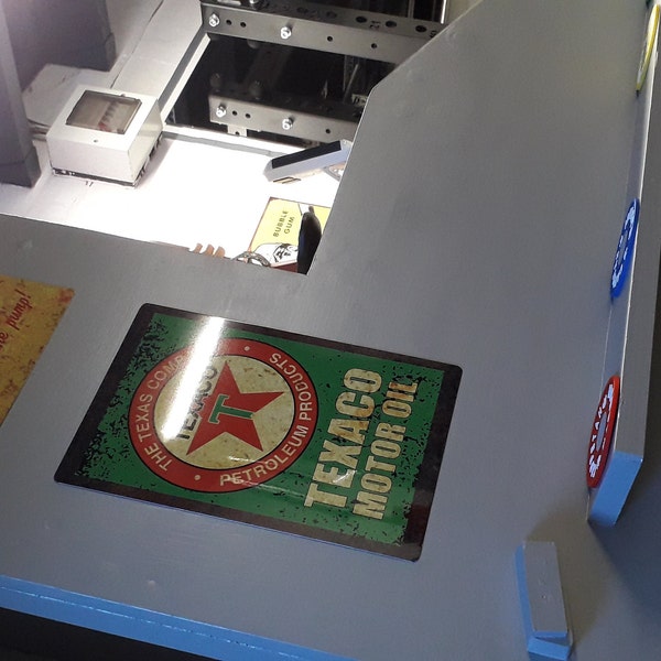 Vintage Garage Motor Racing Oil Petrol Old Advertising Large Metal Sign ...