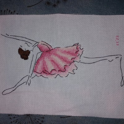 Cross Stitch Pattern Ballerina Ballet Dancer Downloadable Cross Stitch ...