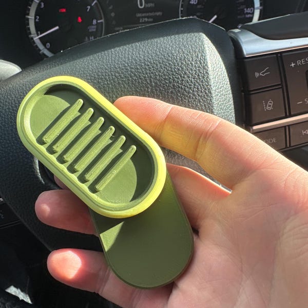 Fidget Holder Keychain 3D Printed Slider Carrier for the Pill - Etsy