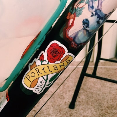 Corvallis Oregon Trees Vinyl Sticker / Marys Peak Sticker / Cool Water ...