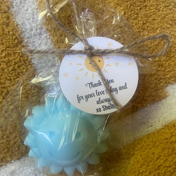 Sun Baby Shower Soap Favors Sunshine Soap Here Comes the Son Soap Baby ...
