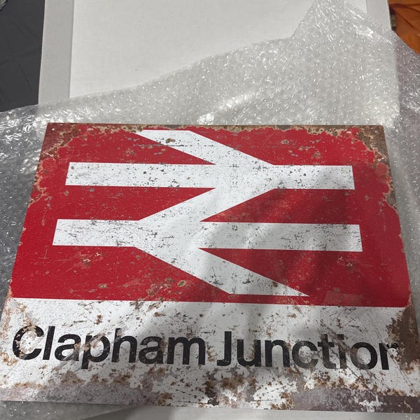 Personalised Railway Sign Metal Train Sign Man Cave Garage Sign Shed ...
