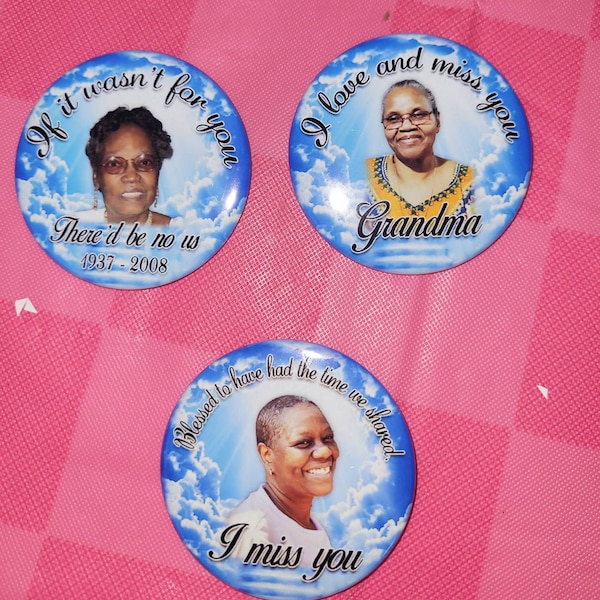 In Loving Memory of Rest in Peace 2 Inch Pin Back Buttons - Etsy