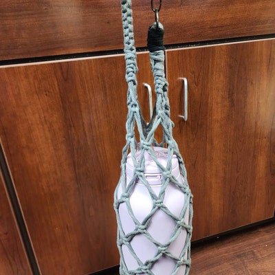 Handmade Macrame Beverage Carrier Set - Etsy