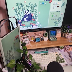 Wizard Frog Computer Desktop Theme Background Wallpaper - Etsy