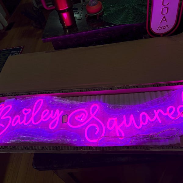 Neon Sign Custom Name, Custom Neon Sign Battery Operated, Neon Sign ...