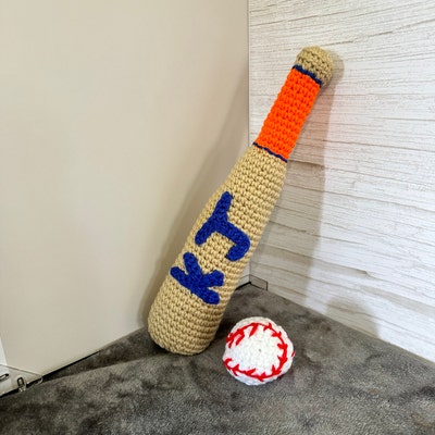 Baseball & Bat Crochet PATTERN ONLY Pdf DOWNLOAD Amigurumi Crochet ...