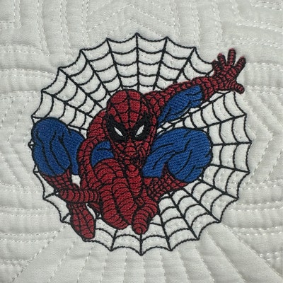 Superhero Embroidery Design, Flying Web Super Hero Embroidery Design ...