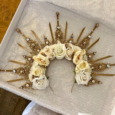 Aries Crown Zodiac Signs Jewellery Fairy Crown Gold Horns Headpiece ...