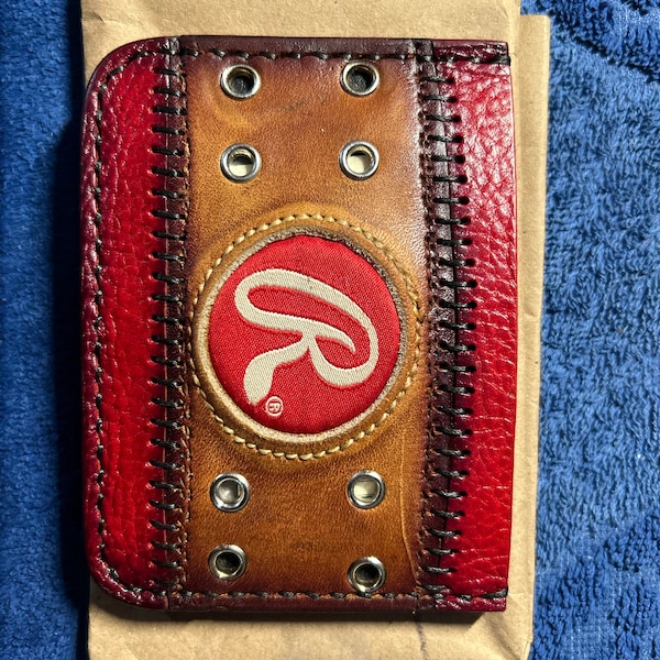 Minimalist Leather Three Pocket Baseball Wallet Repurposed From a ...