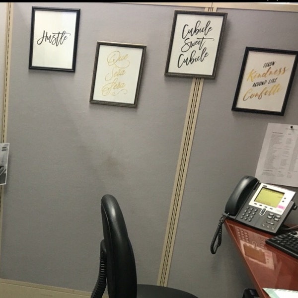 Black and White Printable Art "cubicle Sweet Cubicle" Office Art Print ...