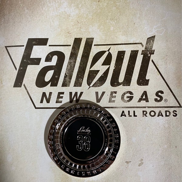 Fallout Platinum Poker Chip Lucky 38 - Etsy