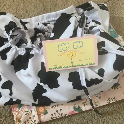 Handmade Cow Print Two Piece Set - Etsy