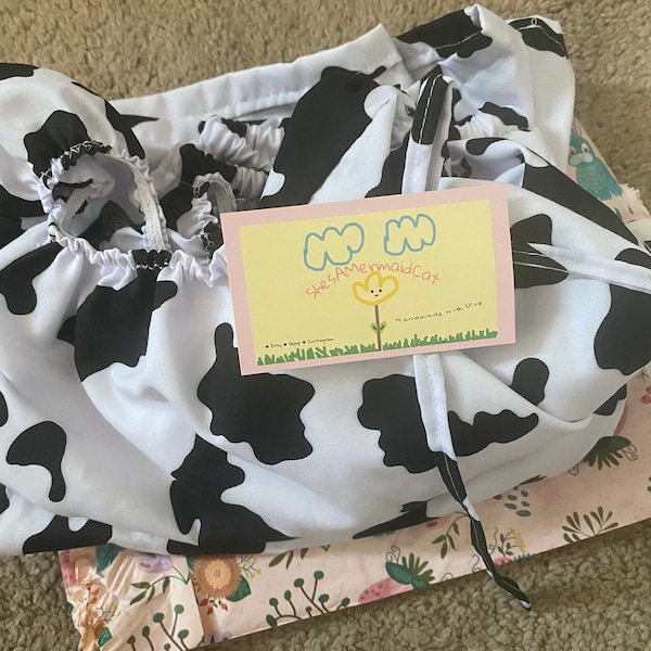 Handmade Cow Print Two Piece Set - Etsy