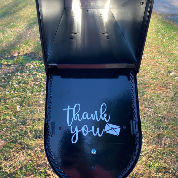 Thank You Decal, Thank You Sticker, Thank You Mail Box Decal Sticker ...