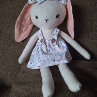 Bunny Sewing Pattern PDF Make 2 Types of Cloth Bunny Rabbit Doll ...