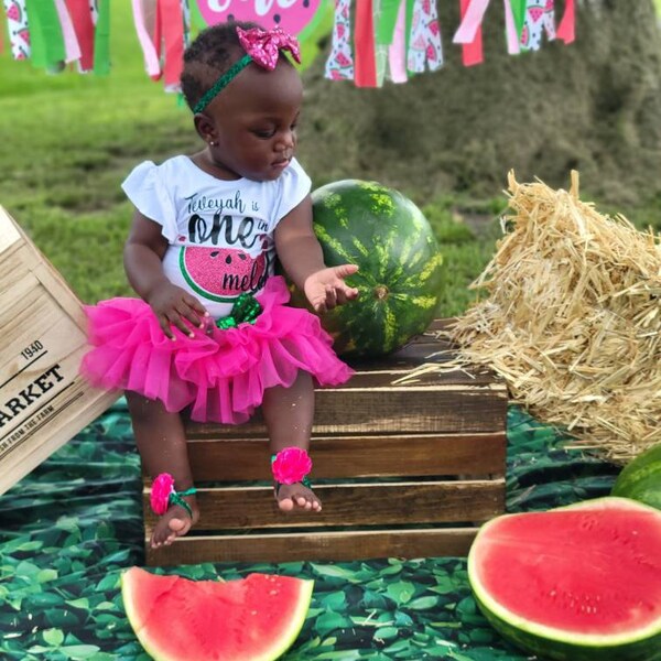 Watermelon Birthday Outfit, Personalized Birthday Outfit, Watermelon ...