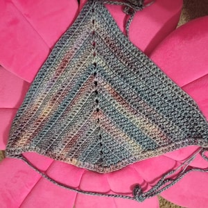 The Retro Crochet Halter Top Pattern Easy Crochet Top Pattern - Etsy