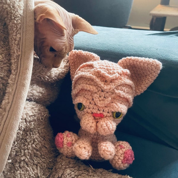 Sphynx Cat PDF Pattern (amigurumi, Crochet , Photo Tutorial, How To) - Etsy