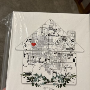 Architectural Blueprint Wall Art, First Home Plan Gift, Our New House ...