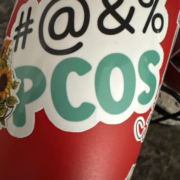 PCOS Awareness Sticker | PCOS Warrior | PCOS Strong Journal Sticker ...